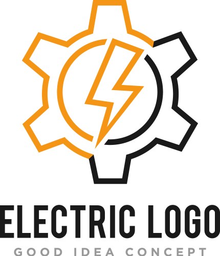 Electrical logo design Royalty Free Vector Image