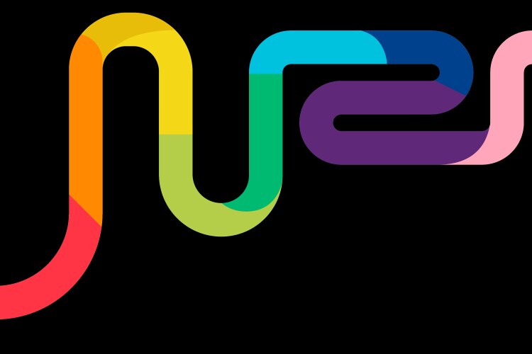 Flat design rainbow background Royalty Free Vector Image