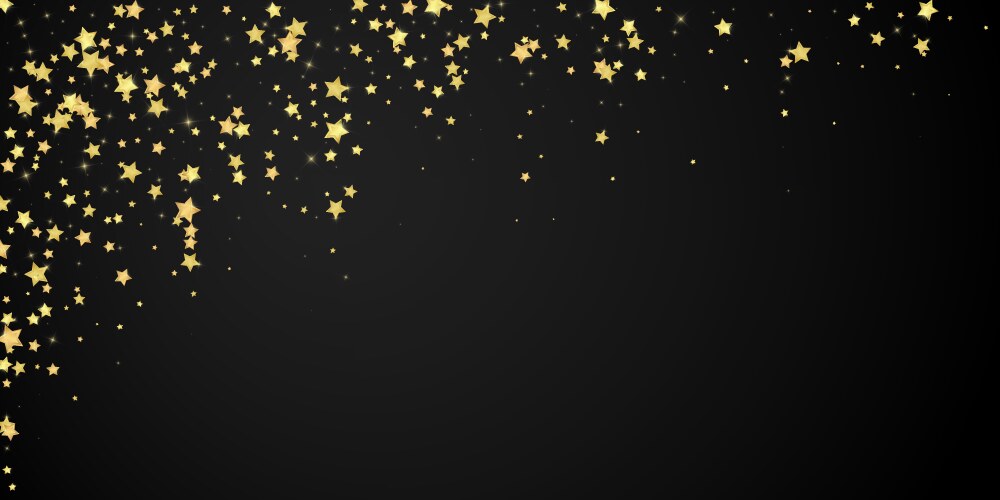 Magic stars overlay gold scattered Royalty Free Vector Image