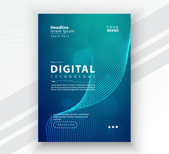 Poster brochure cover banner presentation layout Vector Image