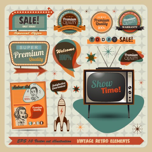 Vintage collection musical posters Royalty Free Vector Image