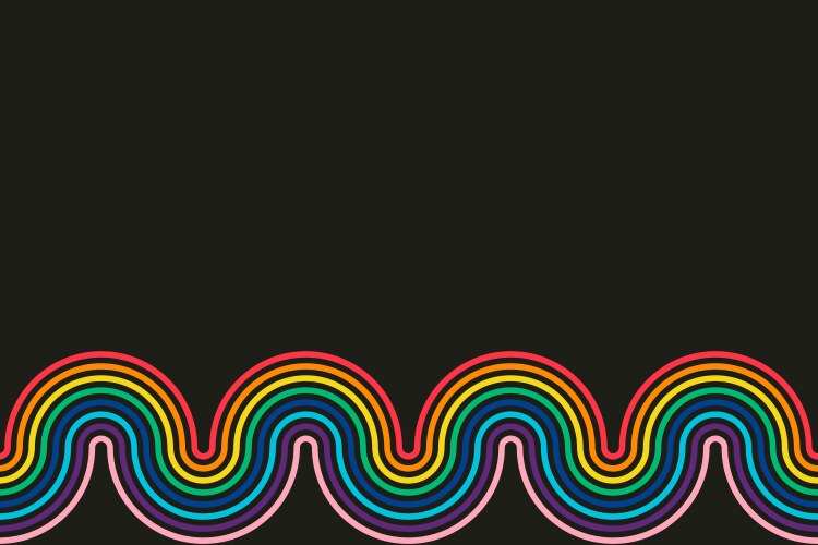 Flat design rainbow background Royalty Free Vector Image