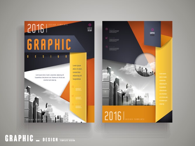 Simplicity flyer design Royalty Free Vector Image