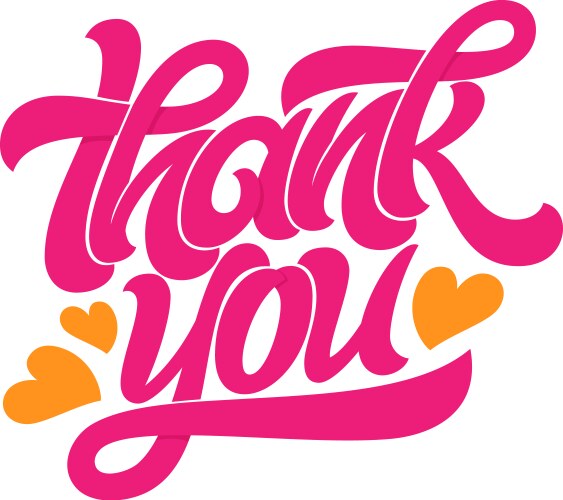 Thank you Royalty Free Vector Image - VectorStock