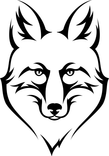 Black and White Fox Vector Images (over 7,400)