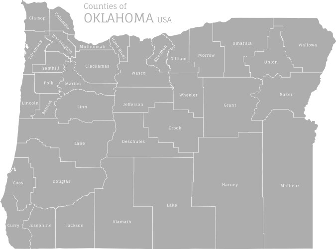 Highly detailed gray map of indiana us state Vector Image