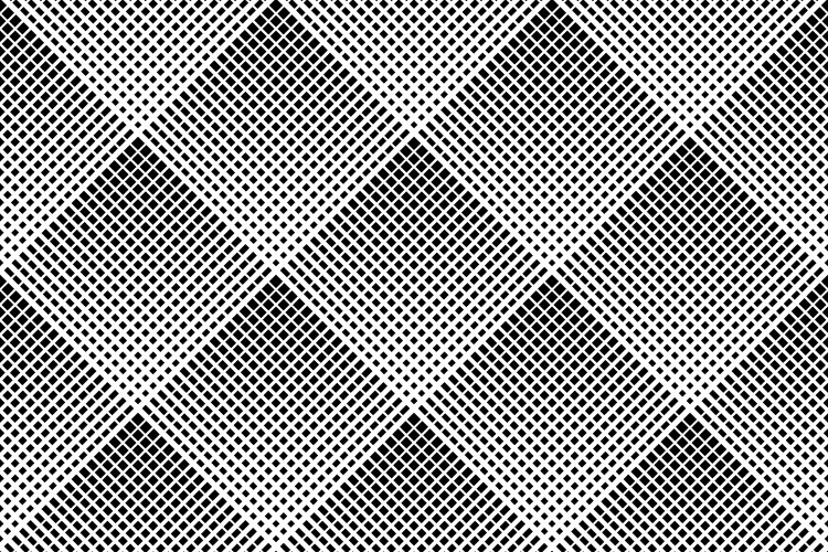 Halftone seamless pattern with diamond shapes Vector Image