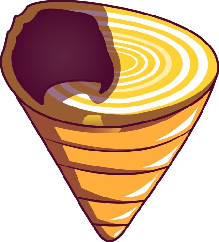 Nature shell icon cartoon style Royalty Free Vector Image