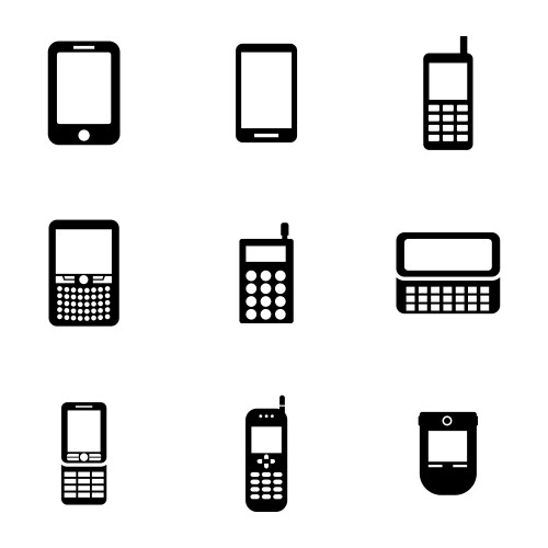 Phone Black and White Vector Images (over 120,000)