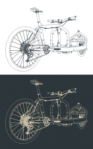 Bike Blueprint Bicycle Vector Images (over 200)