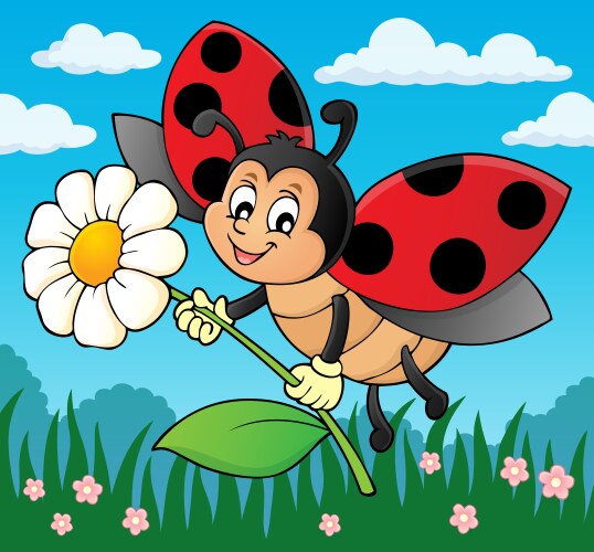 Cute ladybugs Royalty Free Vector Image - VectorStock