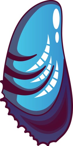 Nature shell icon cartoon style Royalty Free Vector Image