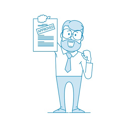 Approved document Royalty Free Vector Image - VectorStock