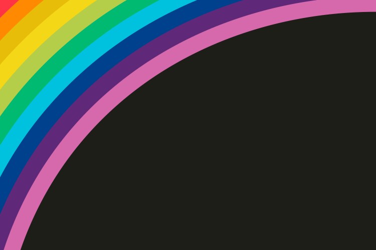 Flat design rainbow background Royalty Free Vector Image
