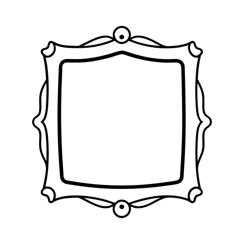 Frame silhouette Royalty Free Vector Image - VectorStock