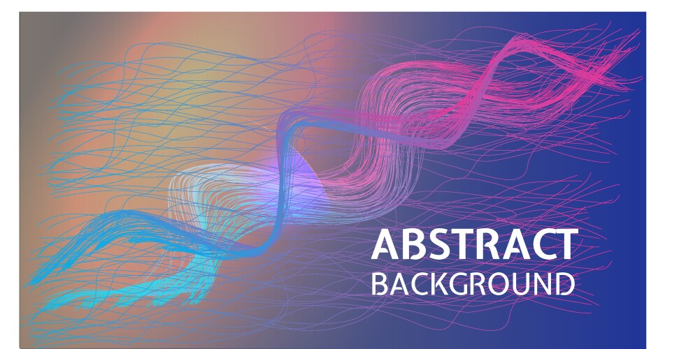 Abstract lines gradient background Royalty Free Vector Image