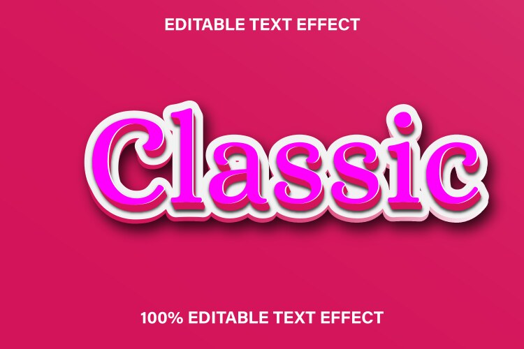 Leaf editable text effect 3 d emboss gradient Vector Image