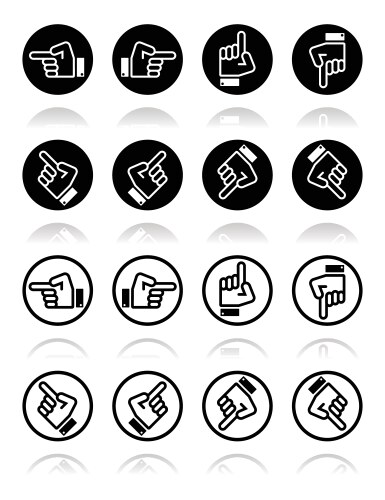 Pointing Finger Silhouette Vector Images (over 3,500)