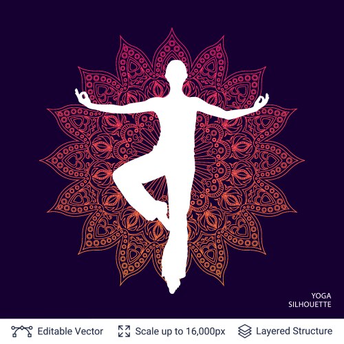 Yoga background Royalty Free Vector Image - VectorStock