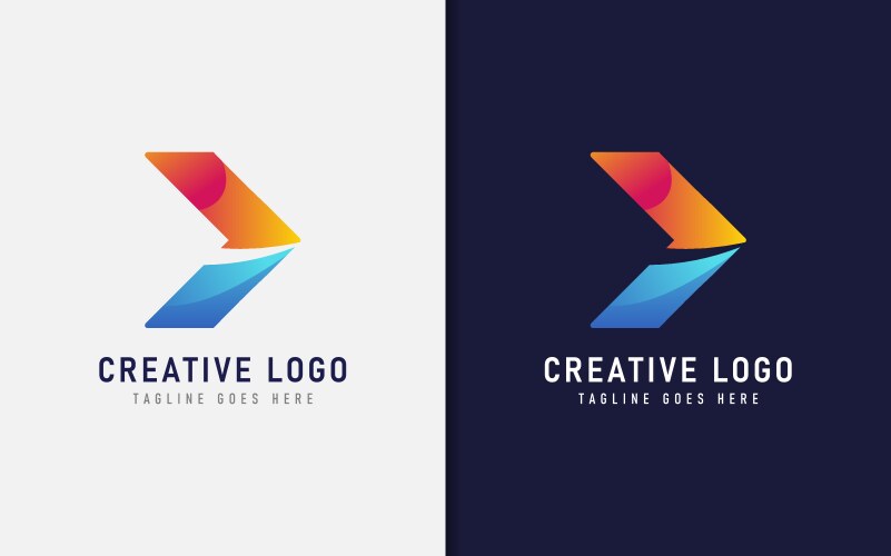 Creative logo design based arrow shape usable Vector Image