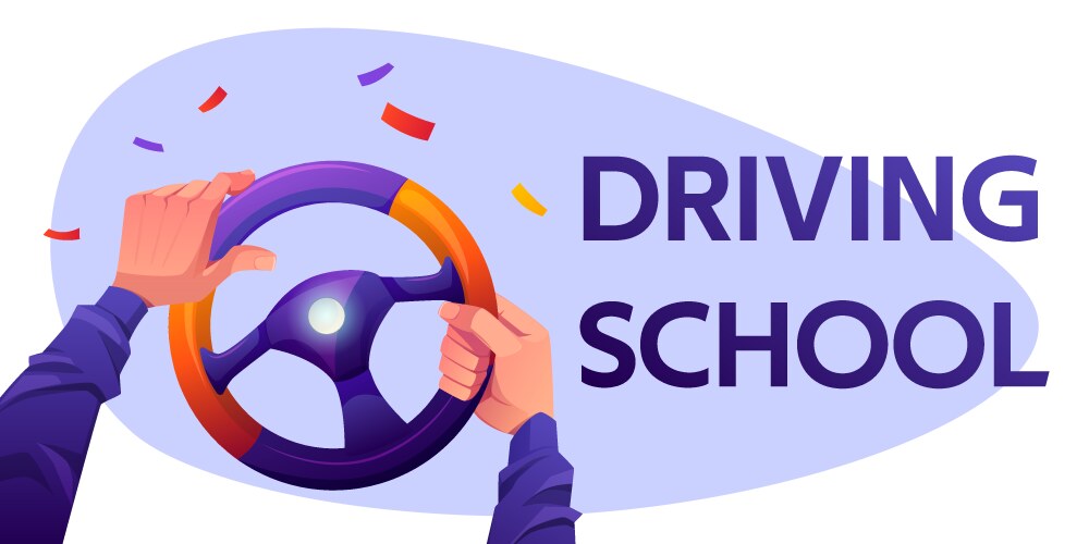 Driving school logo Royalty Free Vector Image - VectorStock