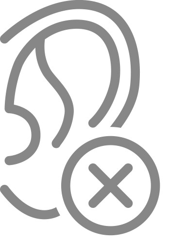 Human ear line icon hearing organ symbol Vector Image