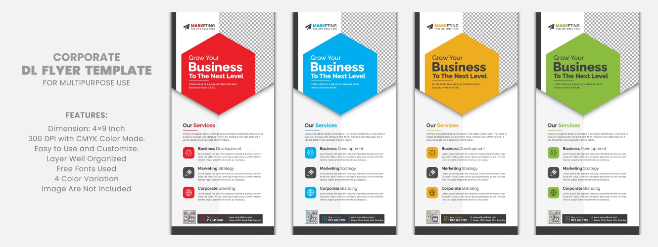 Modern flyer and corporate template Royalty Free Vector