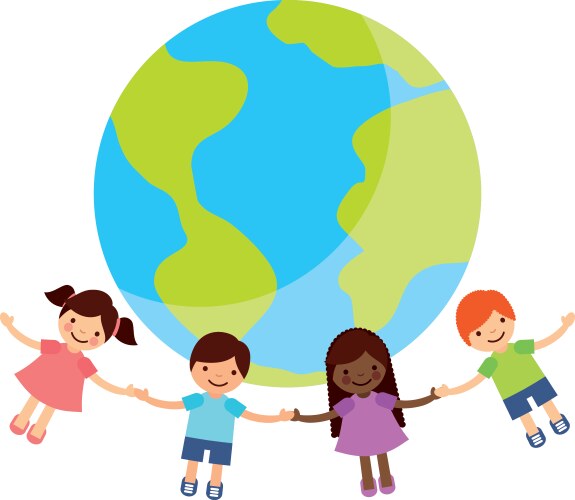 Multicultural Children Holding Hand Vector Images (over 170)