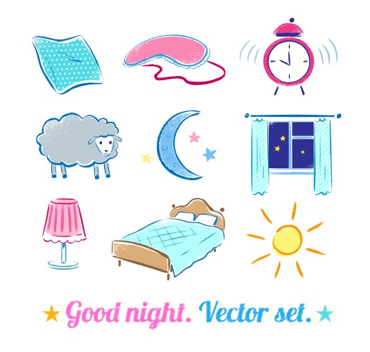 Good night childish seamless pattern with sheeps Vector Image