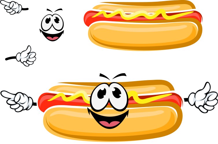 Hotdog Cartoon Vector Images (over 6,000)