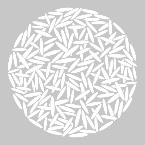 Rice pattern Royalty Free Vector Image - VectorStock