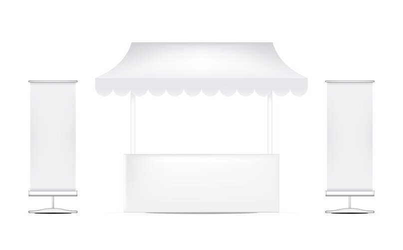 Display Booth Realistic Vector Images (over 250)