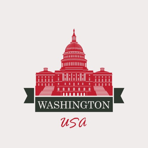 Capitol logo design Royalty Free Vector Image - VectorStock