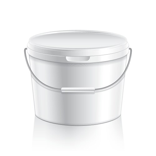 Plastic bucket 3d Royalty Free Vector Image - VectorStock