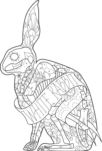 Rat outline Royalty Free Vector Image - VectorStock