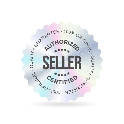 Authorized stamp logo sign sticker watermark Vector Image