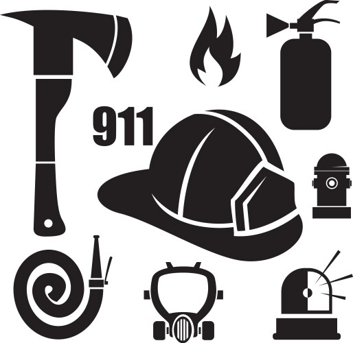 Red fire alarm system signal device isolated Vector Image