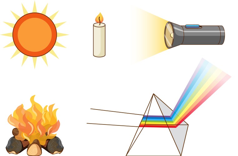 Torch on white Royalty Free Vector Image - VectorStock