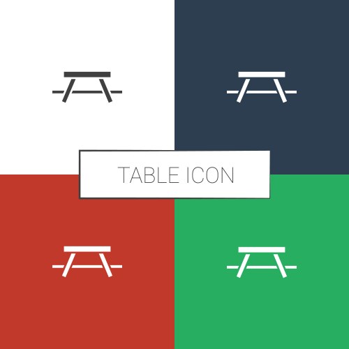 Table icon Royalty Free Vector Image - VectorStock