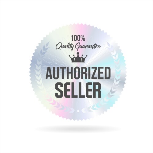 Authorized stamp logo sign sticker watermark Vector Image