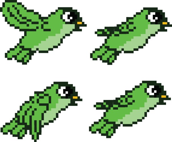 Vögel Sprites Vector Images (über 170)