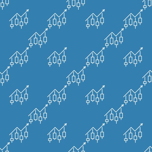 Cryptocurrency trading candlestick chart Vector Image