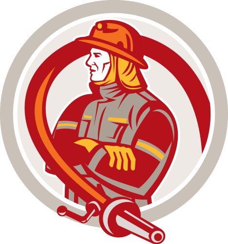 Fireman emoticon Royalty Free Vector Image - VectorStock
