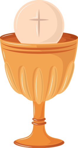 Holy communion chalice Royalty Free Vector Image