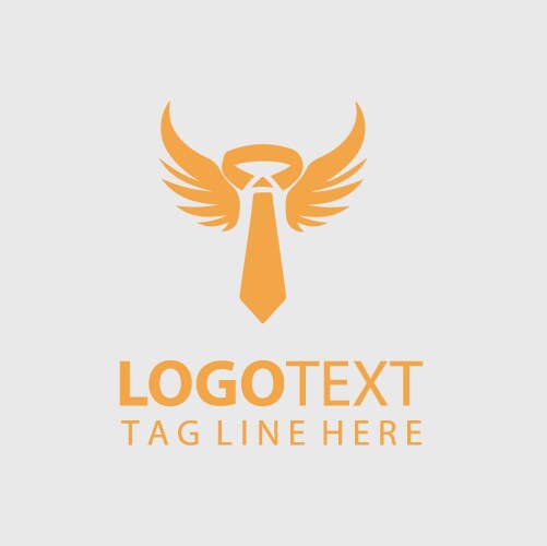 Tie wings logo Royalty Free Vector Image - VectorStock
