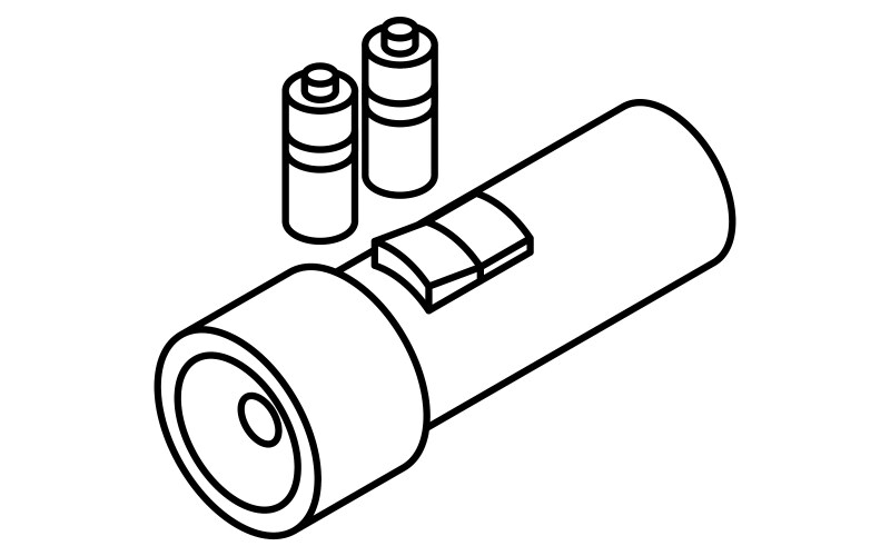 Simple line drawing icon of emergency kit mobile Vector Image