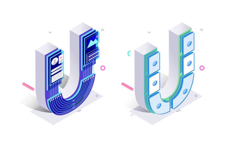 3d Letter U Vector Images (over 1,500)