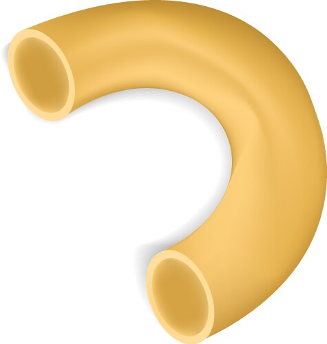 Cylinder metal straight pipe in realistic style Vector Image