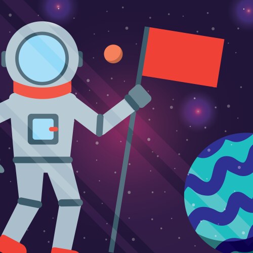 Flag Nasa Cartoon Vector Images (34)