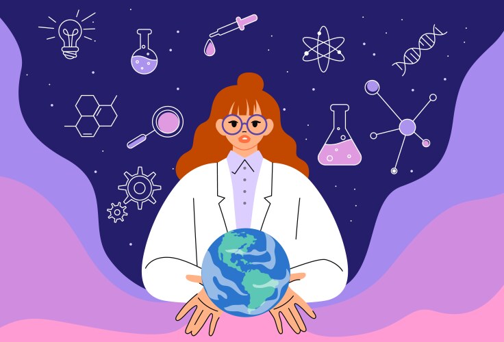 Scientist Girl Vector Images (over 5,000)